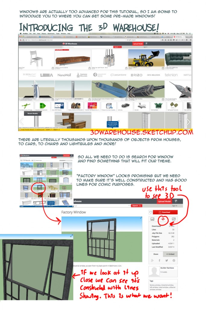 Sketchup Roombox Tutorial for Comic Artists – Beginner Level – Fine ...